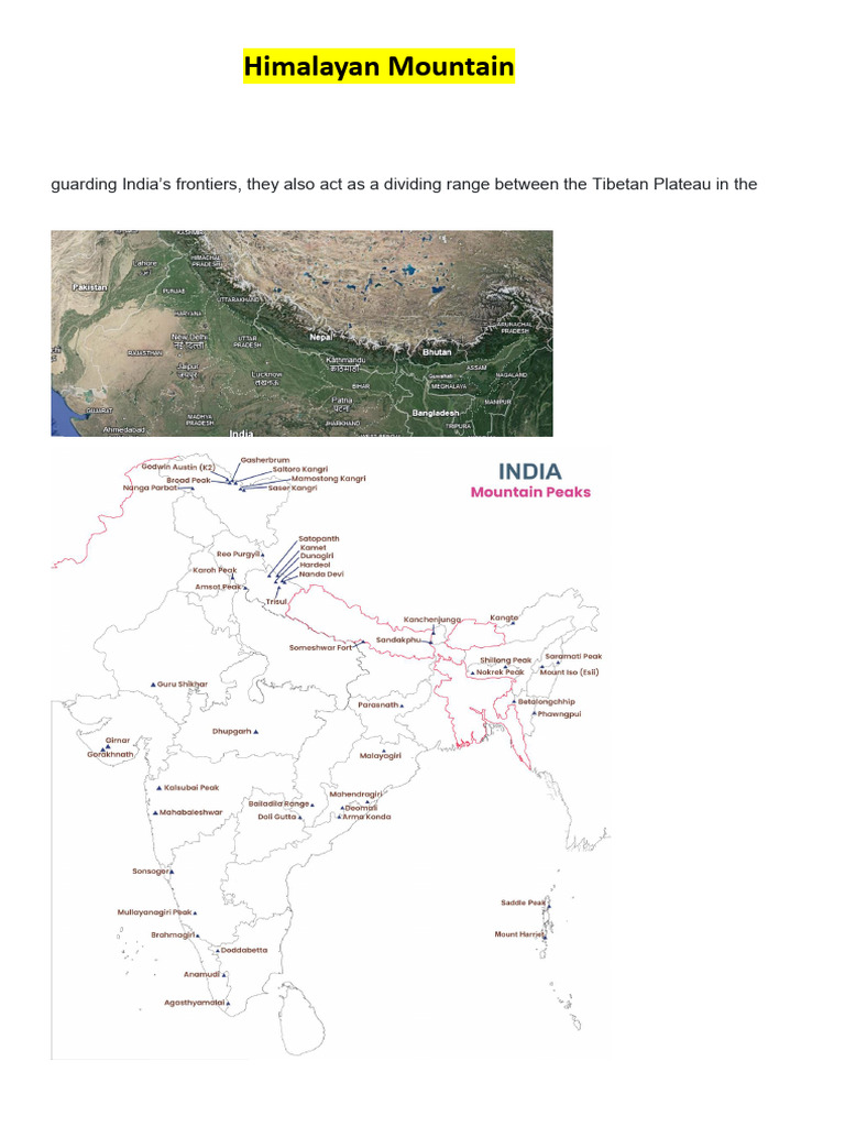 Complete Himalayas Knowledge | PDF | Himalayas | Plate Tectonics