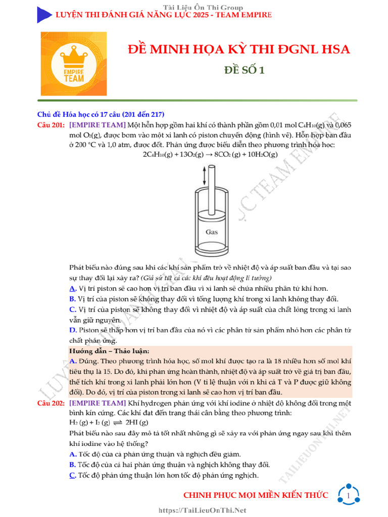 Da 15 Đề Hóa Hsa.pdf | PDF