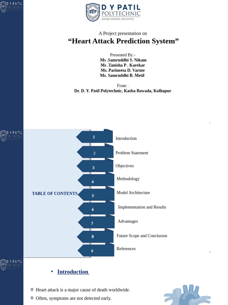 Heart Attack Presentation Final | PDF | Machine Learning | Statistical Classification