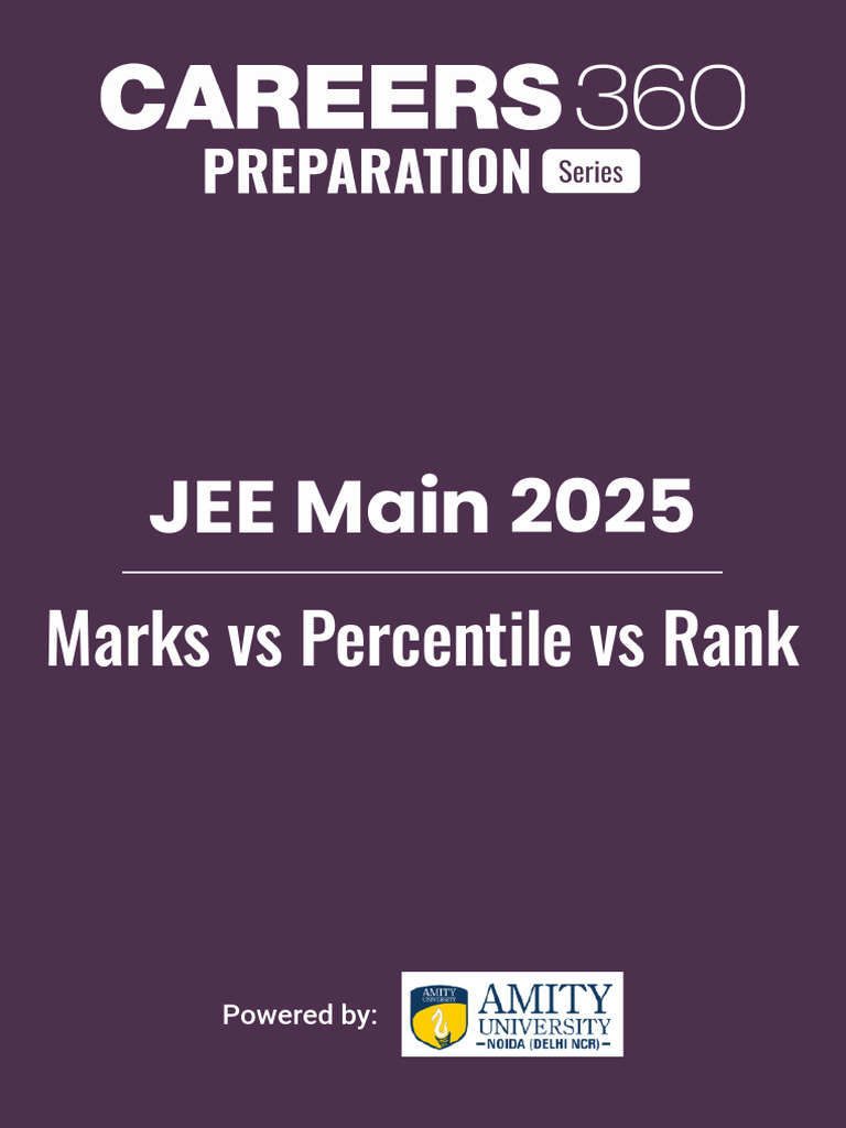 JEE Main 2025 Marks, Percentile, Rank Guide | PDF | Percentile ...