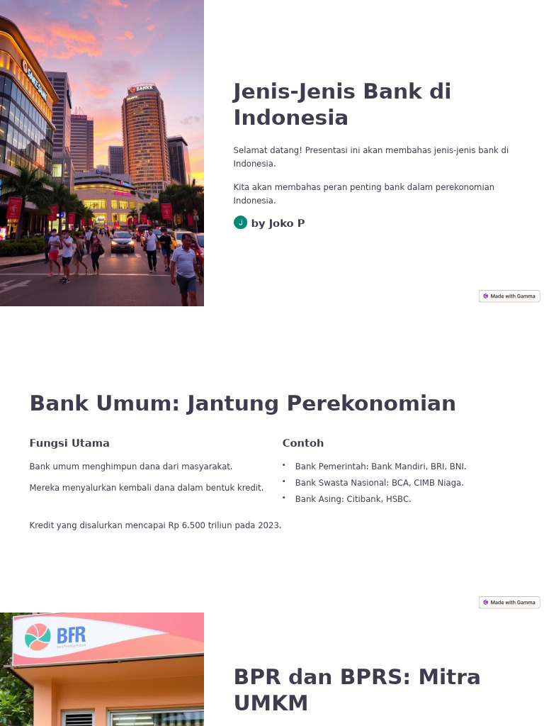 Jenis Jenis Bank Di Indonesia | PDF