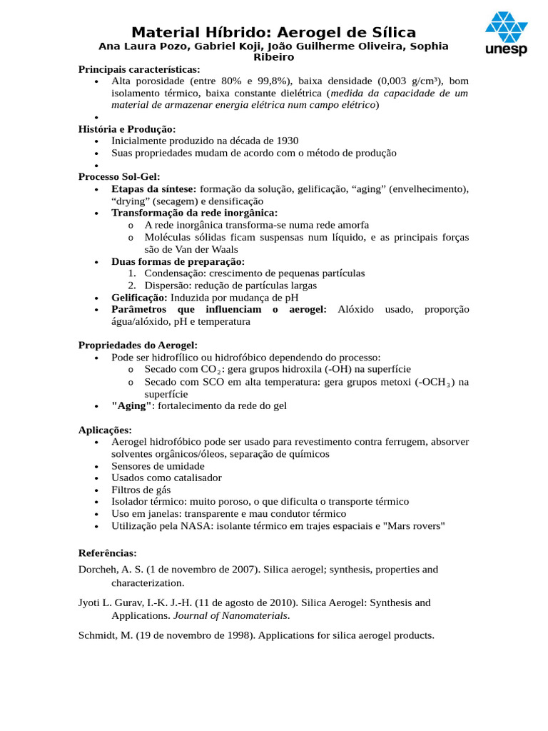 Aerogel | PDF