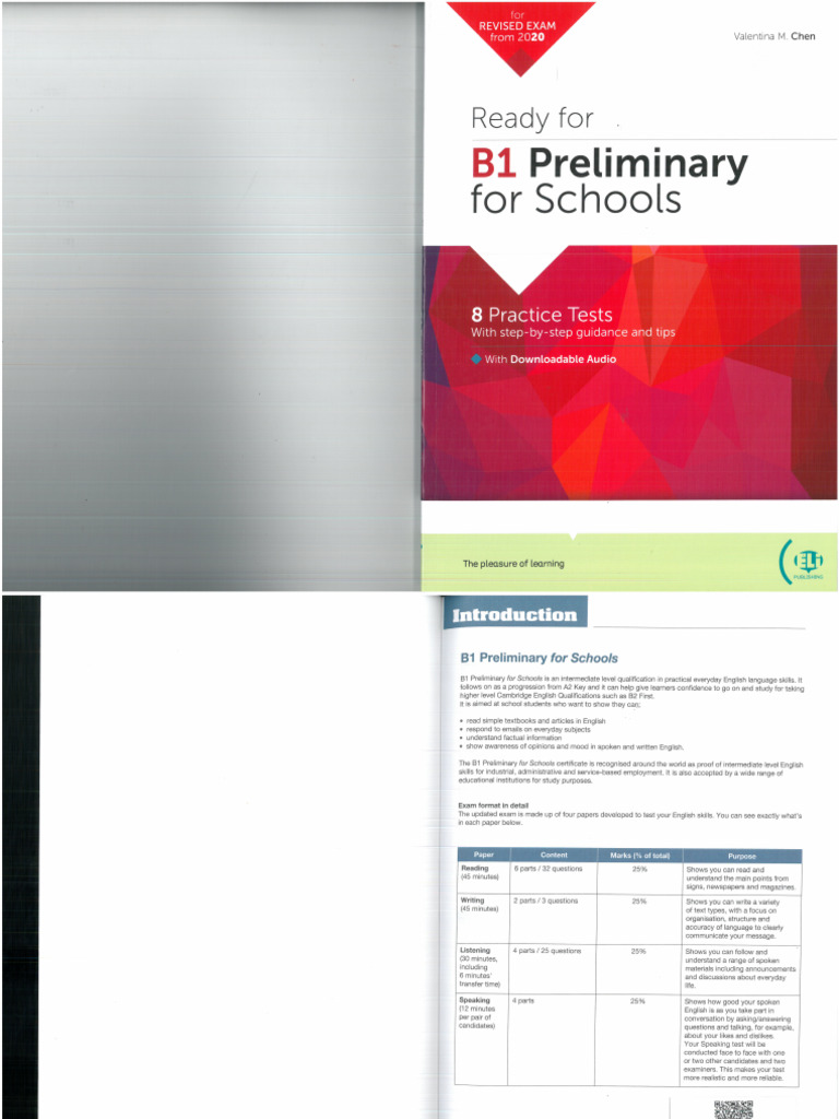 Ready For B1 Preliminary For School Test 1 8 Scripts Pdf