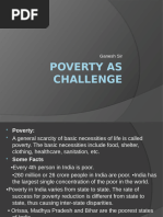 Poverty As A Challenge-Class IX | PDF | Poverty | Poverty & Homelessness