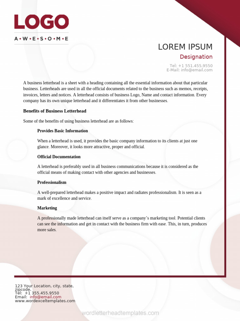 Letterhead | PDF