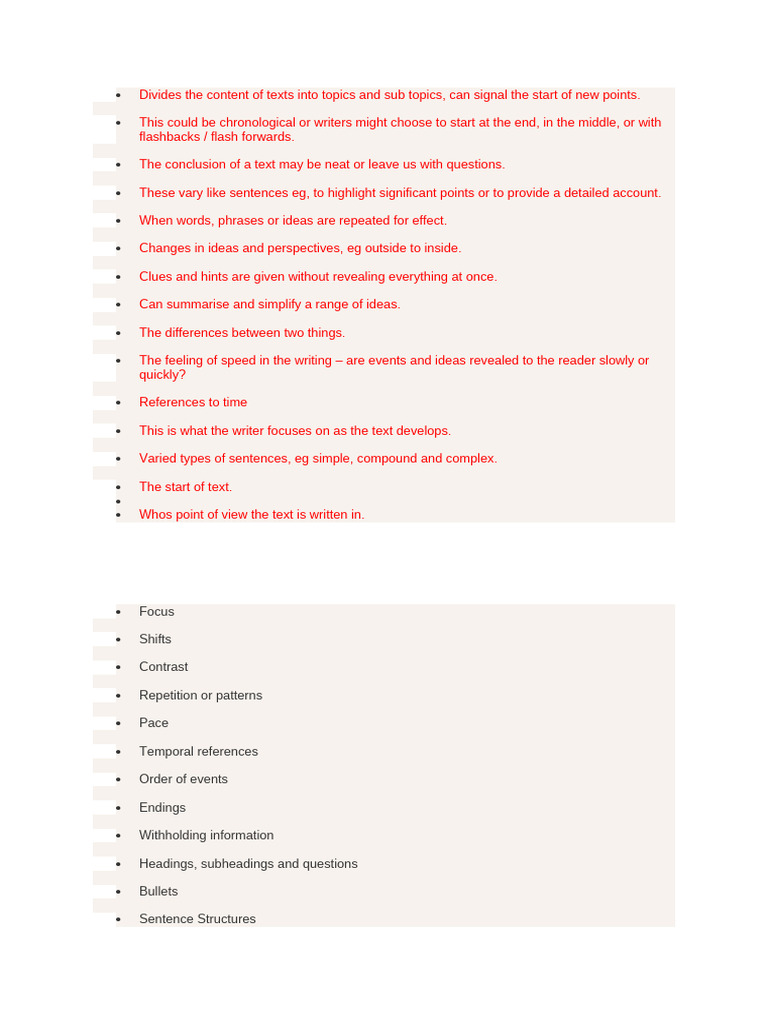 Structural Devices and Paragraph Starter | PDF | Human Communication