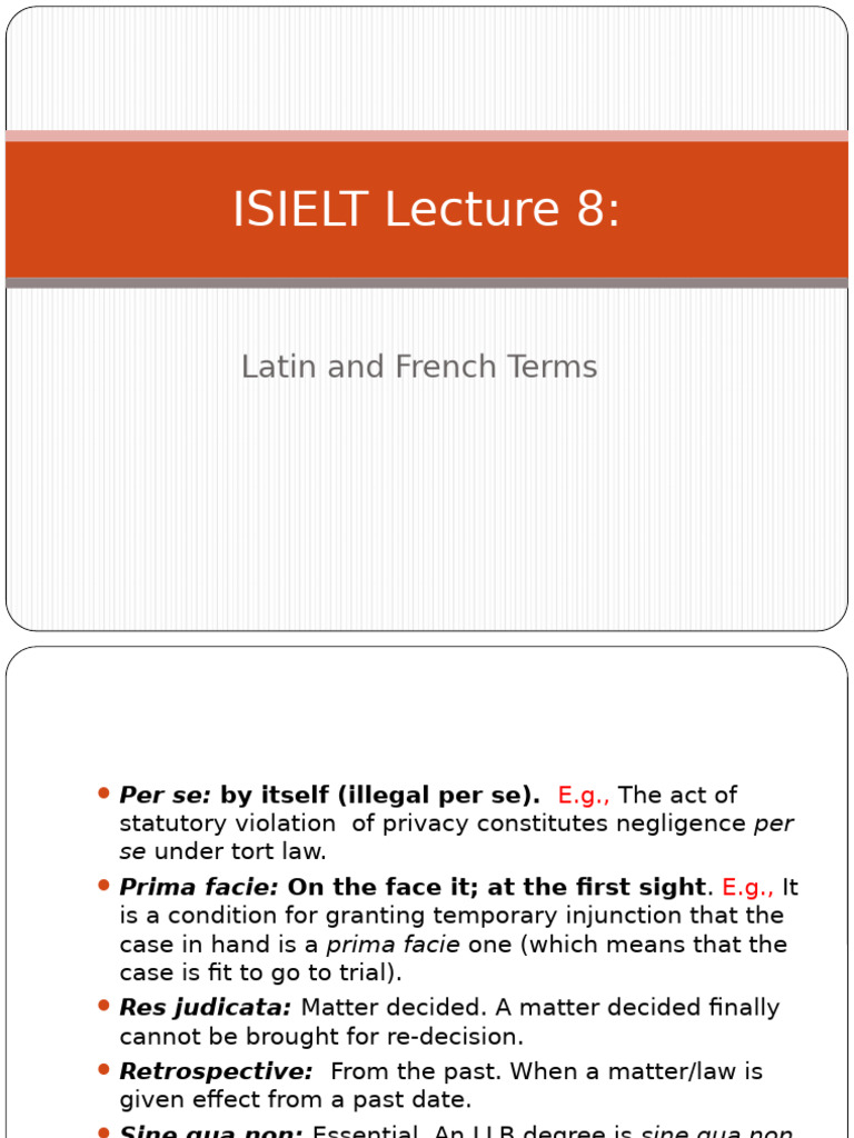 Isielt Lecture 8 | PDF | Tort | Debtor