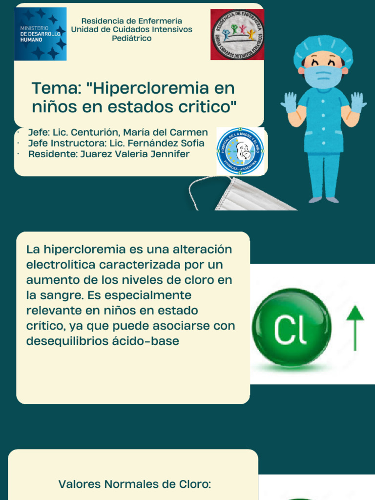 Hipercloremia en Niños Críticos | PDF | Deshidración | Sodio
