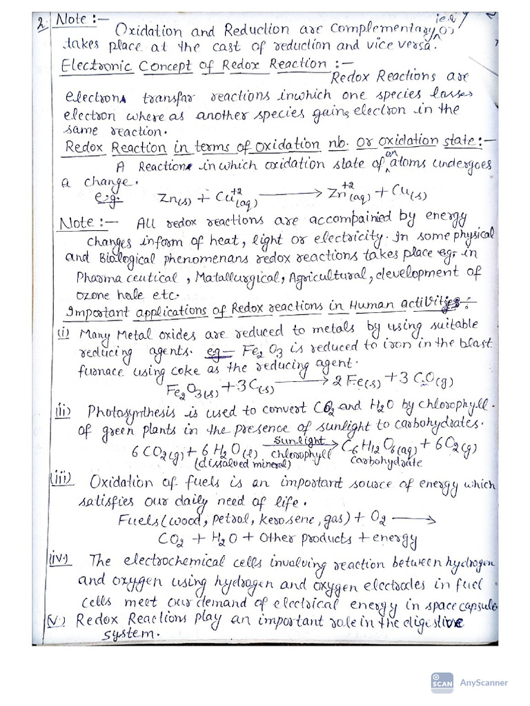 Redox Reaction (CBK) | PDF