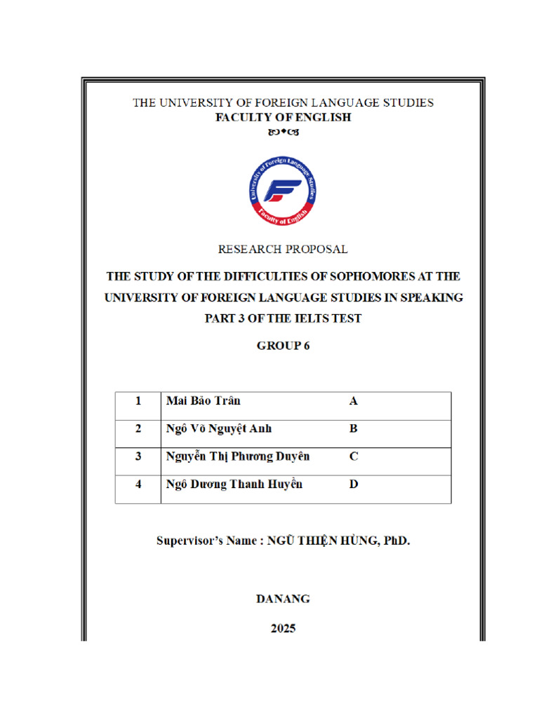 Research Proposal Group 6 | PDF | Survey Methodology | Methodology