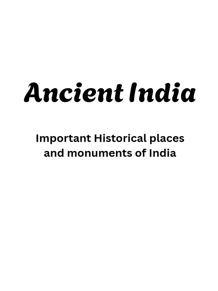 Important monuments of India | PDF