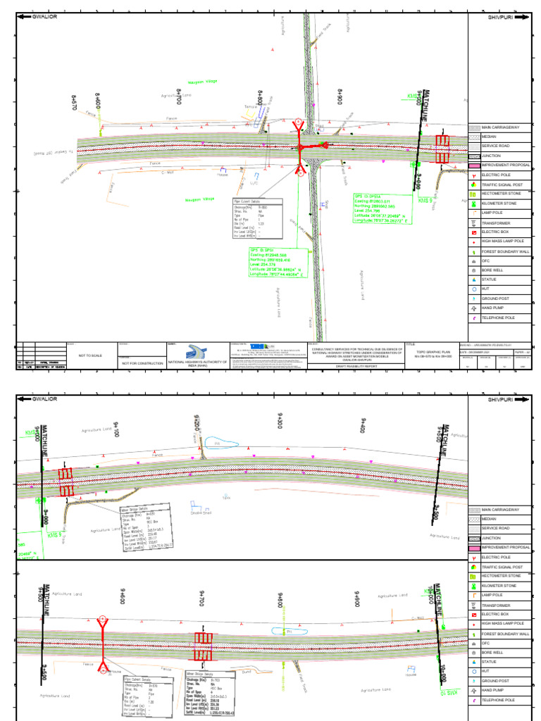 Layout Topographic Plan - 09-100 | PDF | Land Transport | Road Transport