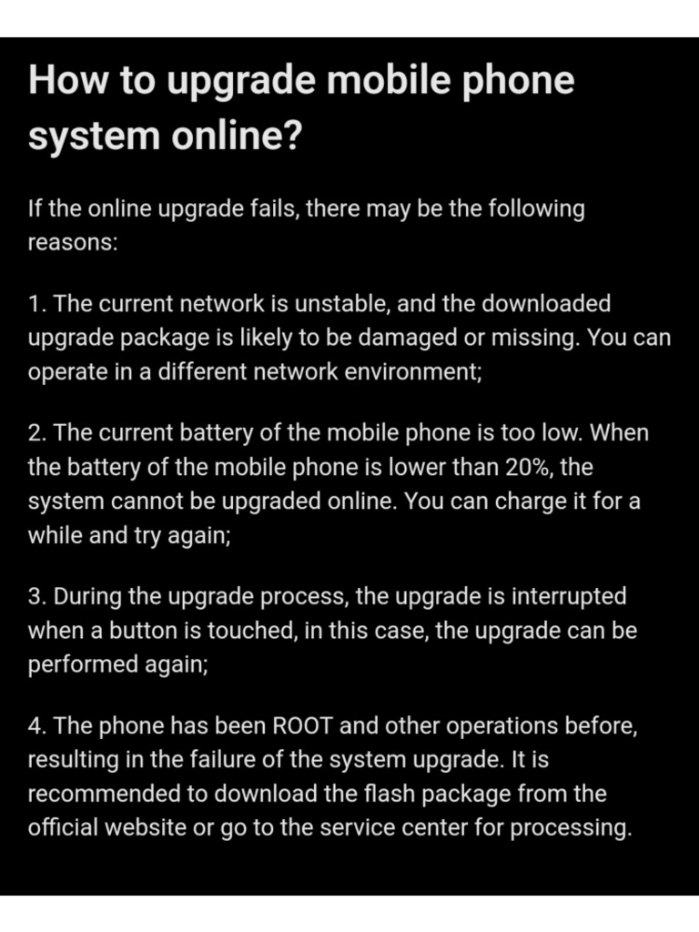 How To Upgrade System Software Online Pdf