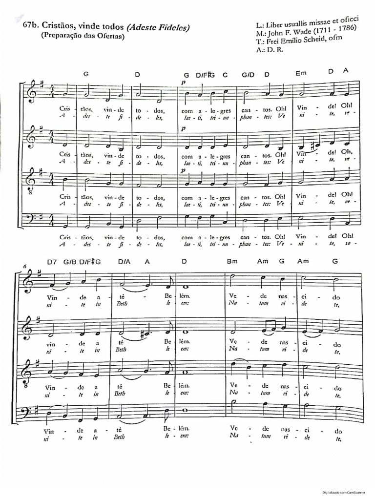 Cópia de Cristãos Vinde Todos | PDF