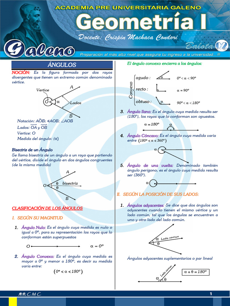 Semana 02 Ngulos | PDF | Ángulo | Medida Geométrica