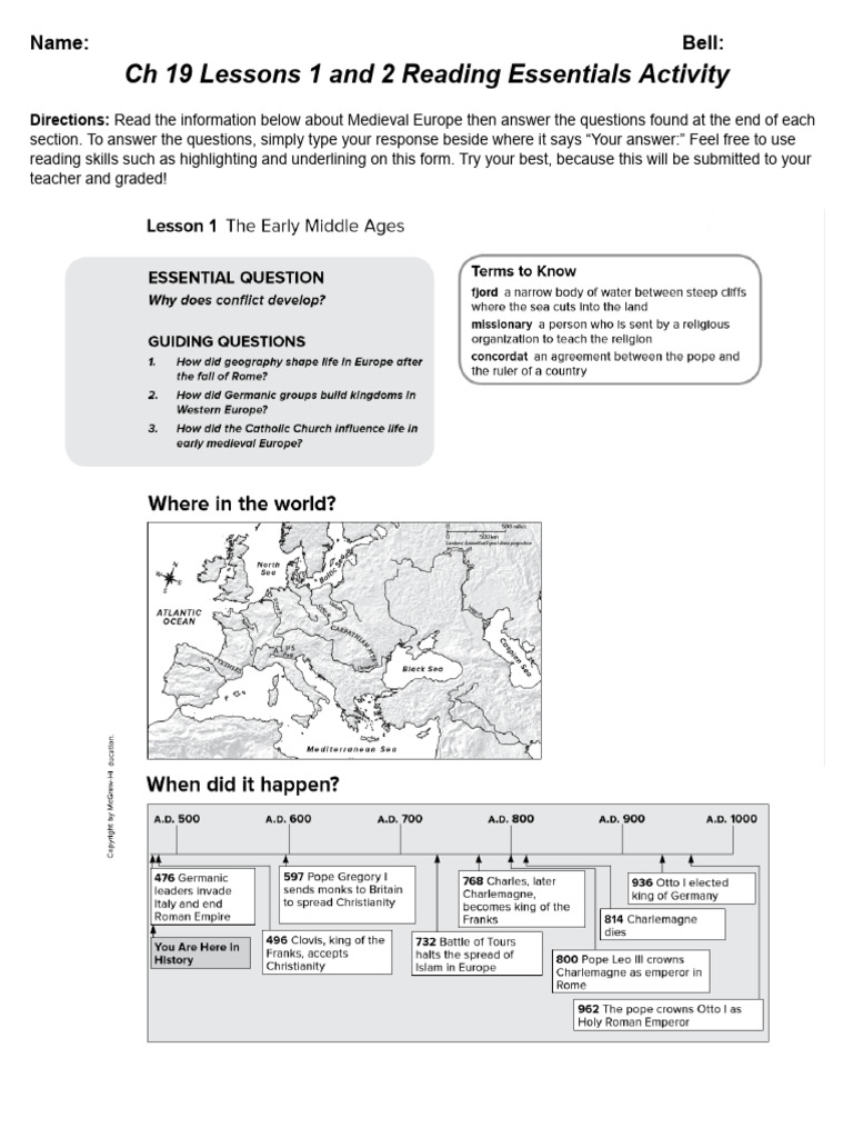 Medieval Europe: Geography and Society | PDF | Serfdom | Charlemagne