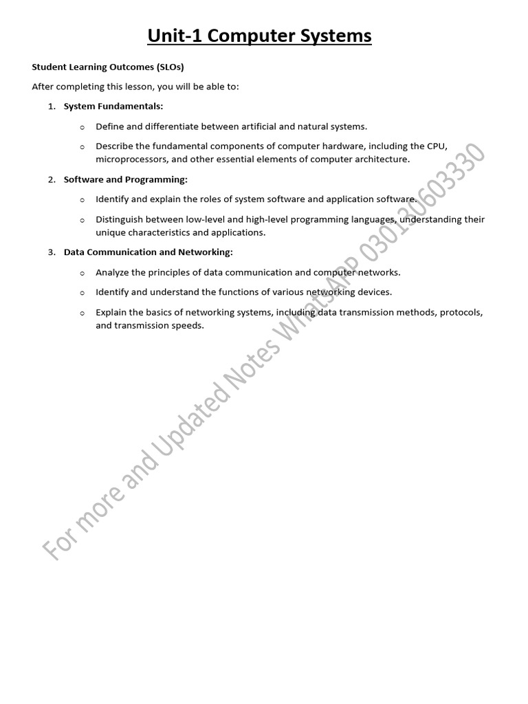 Computer Unit-1 | PDF | Computer Data Storage | Printer (Computing)