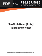Nuflo Liquid Turbine Flow Meters Datasheet | PDF | Flow Measurement ...