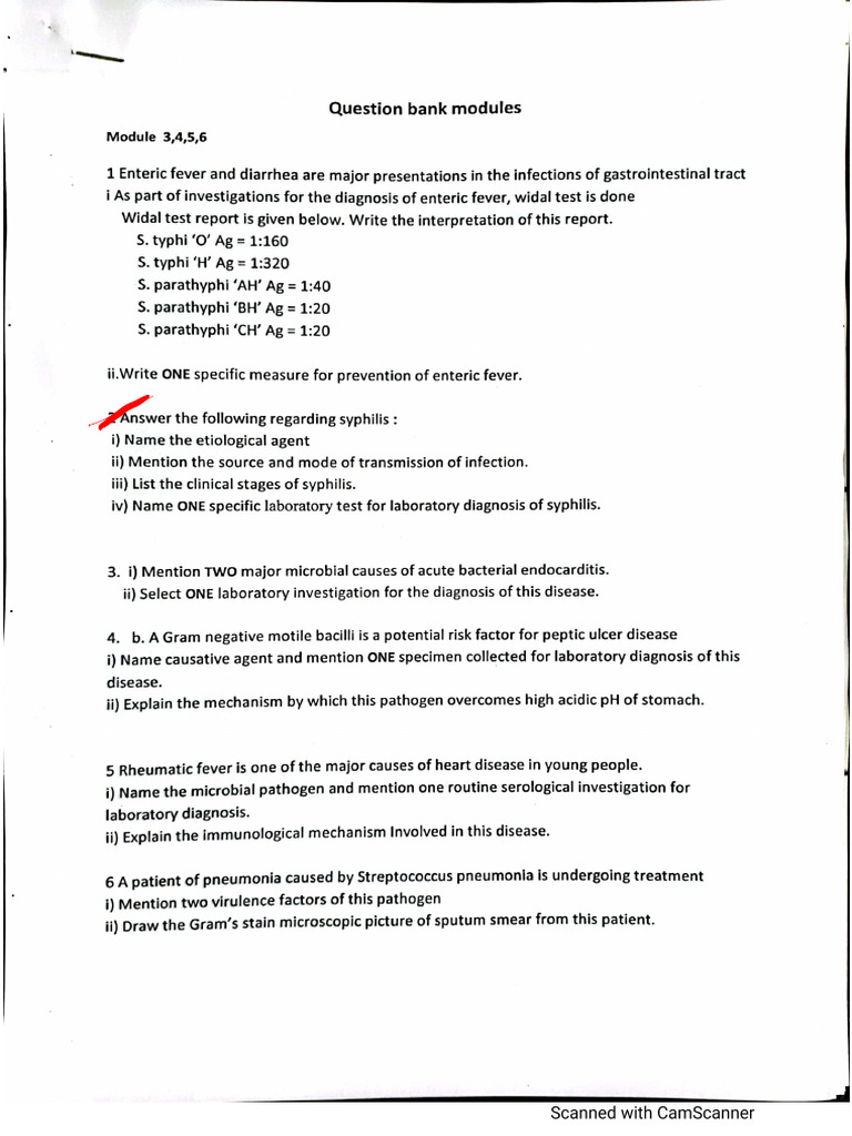 Microbiology Question Bank | PDF | Immunology | Medical Specialties