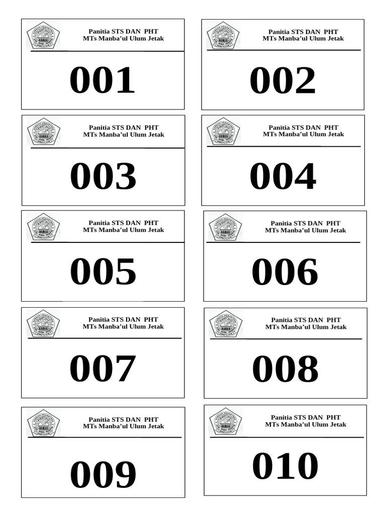 no meja sts & Pht | PDF