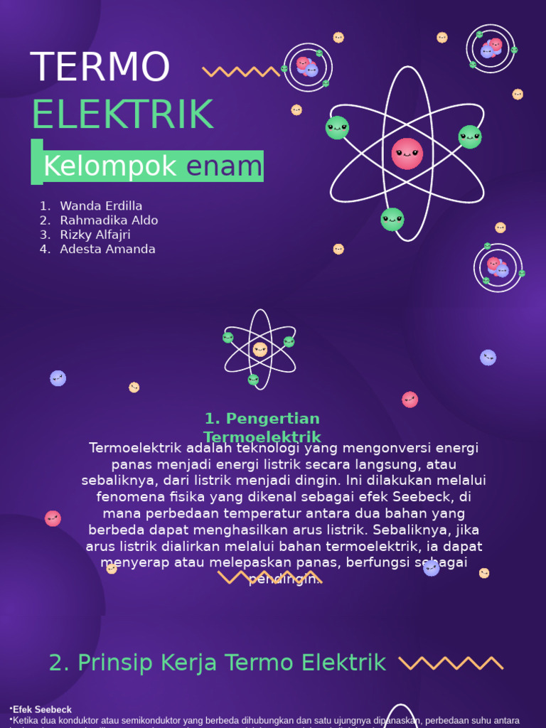Prinsip dan Manfaat Termoelektrik | PDF