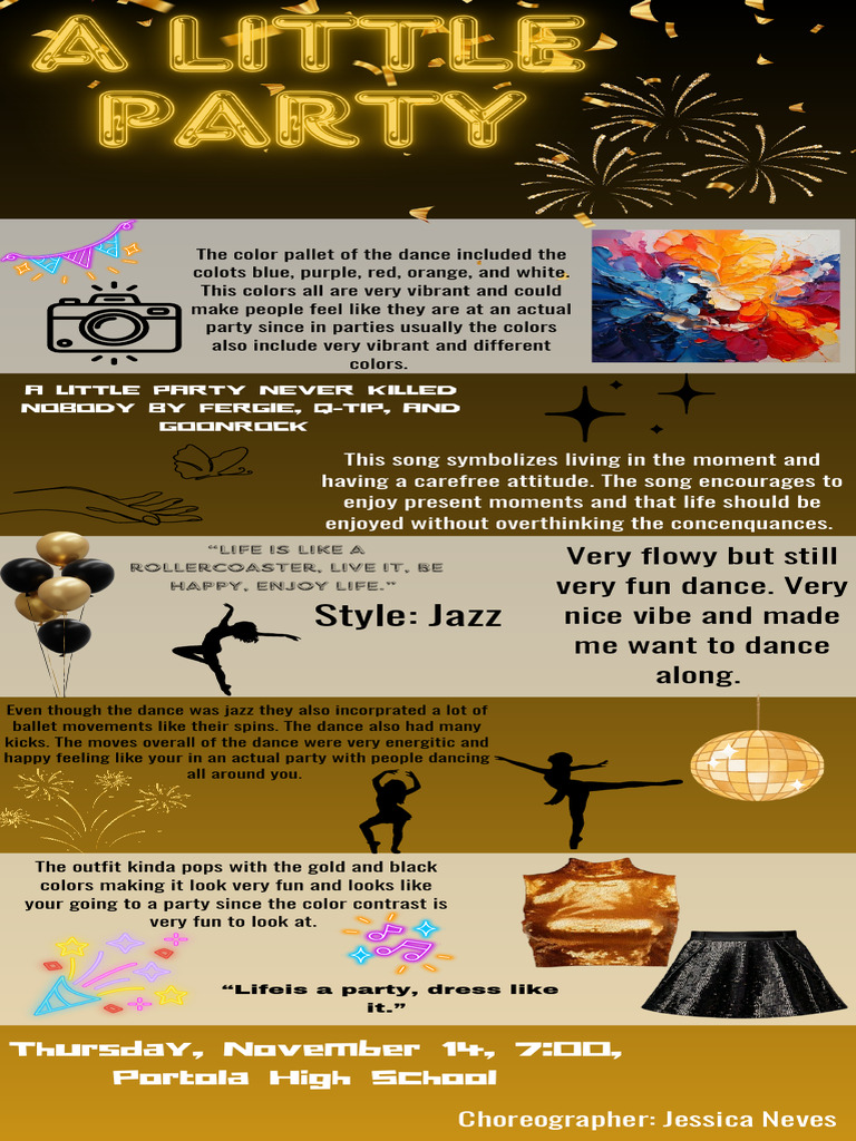 Jazz Dance Party Vibes at Portola High | PDF