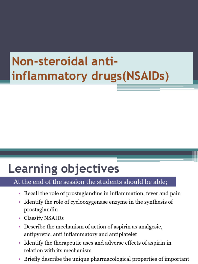 NSAIDs: Mechanisms, Uses, and Effects | PDF | Inflammation ...