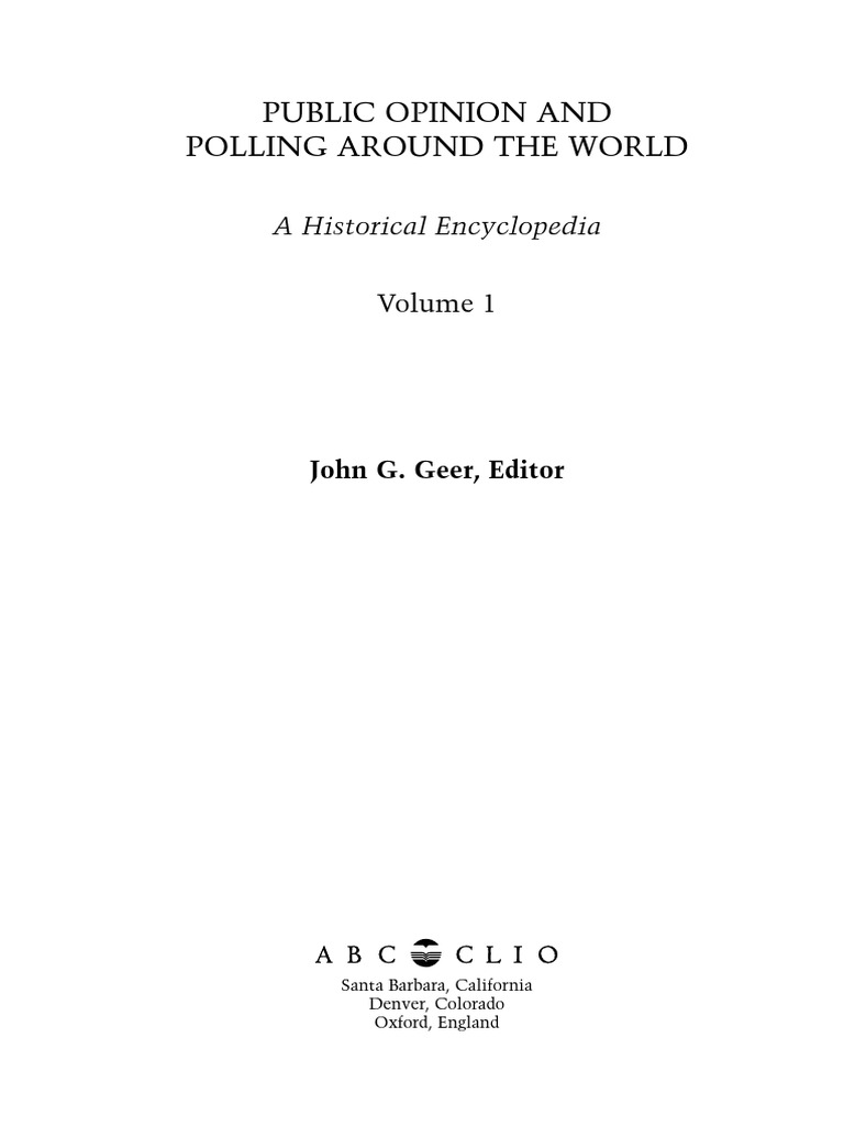 L03 John Geer - Public Opinion and Polling Around the World_ a ...