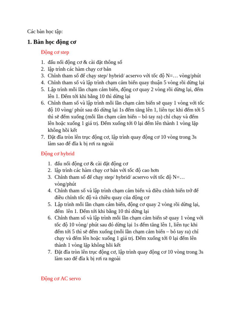 Các bàn học tập lv1.1 | PDF