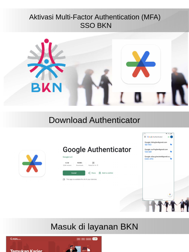 Aktivasi MFA SSO BKNN | PDF