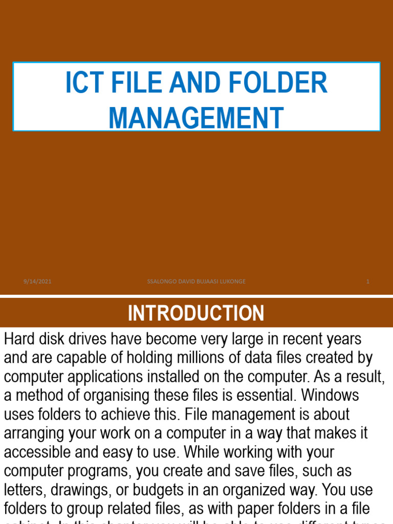 File and Folder Management | PDF | Computer File | Byte
