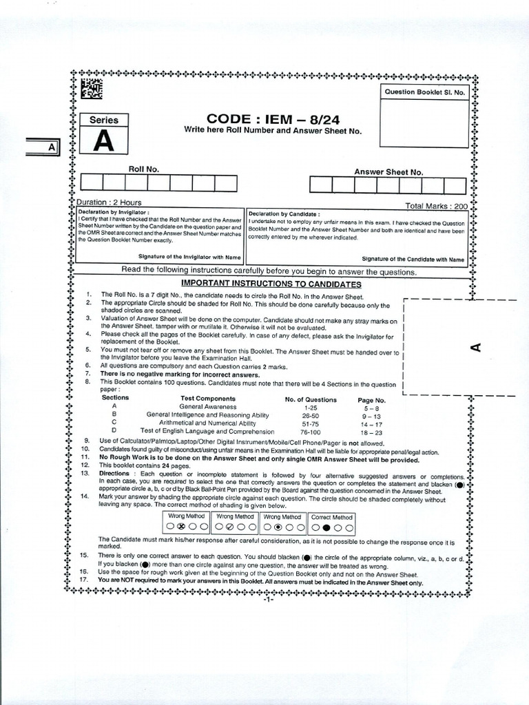 QP Ans Key 20241104 162659 | PDF