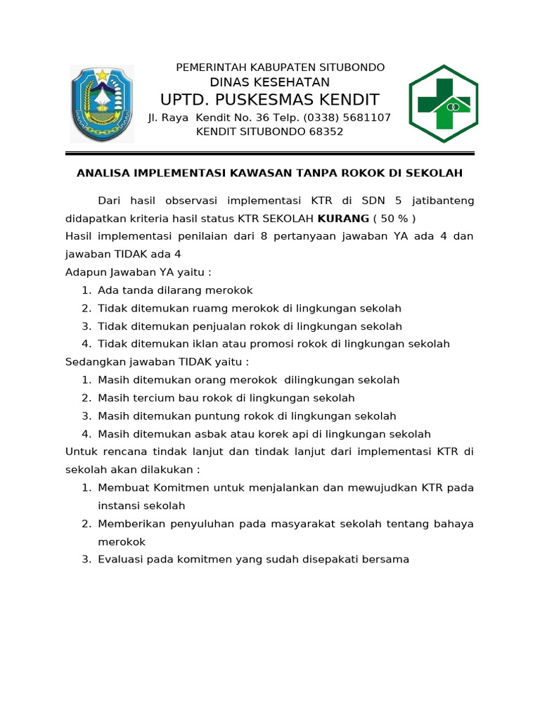 Analisa Dan Evaluasi KTR | PDF