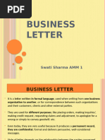 Body of a Business Letter Explained | PDF