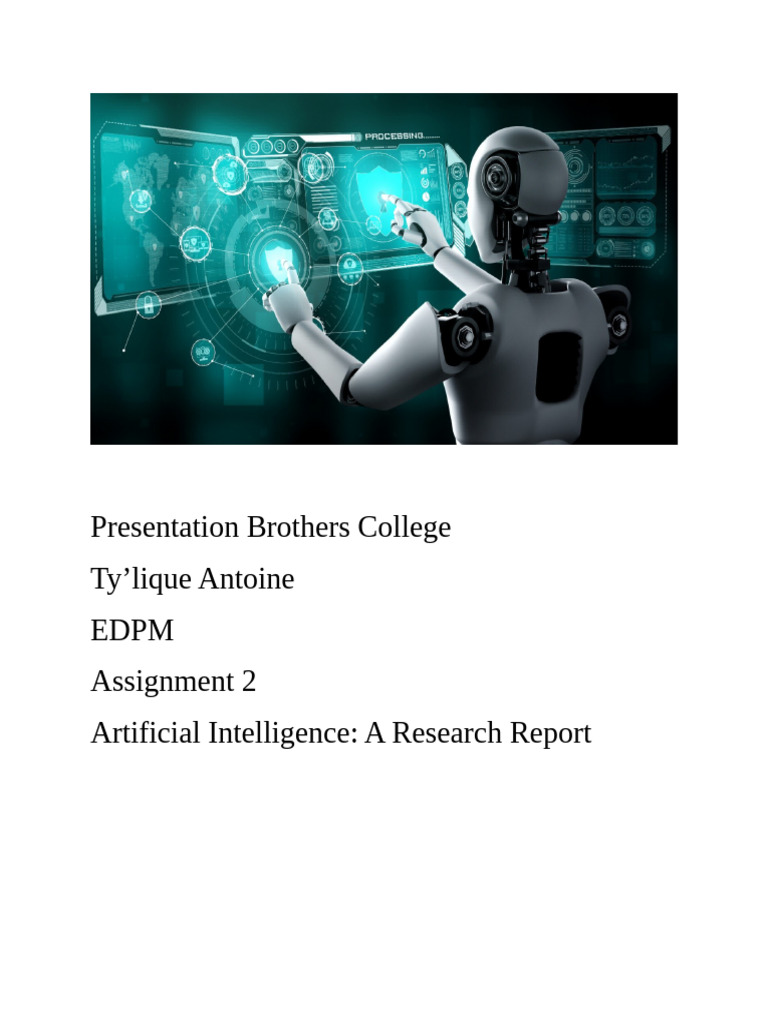 Tylique Antoine EDPM Assignment 2 | PDF | Artificial Intelligence | Intelligence (AI) & Semantics
