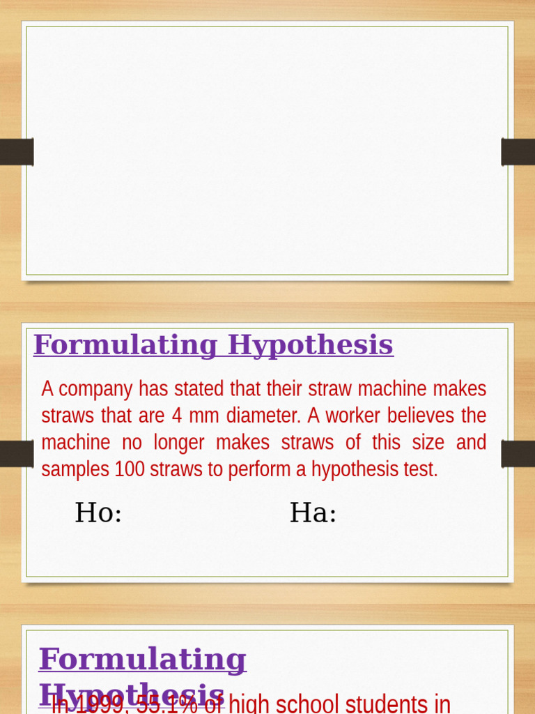 1ab Identifying Ho and Ha | PDF | Hypothesis | Medicaid