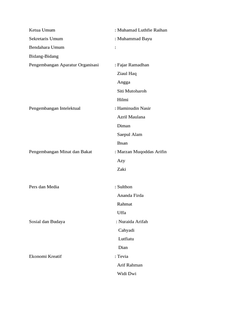 Stuktural HIMAT 2023-2024 | PDF