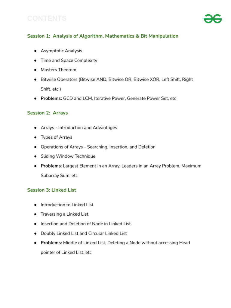 Session 1: Analysis of Algorithm, Mathematics & Bit Manipulation | PDF | Algorithms And Data ...