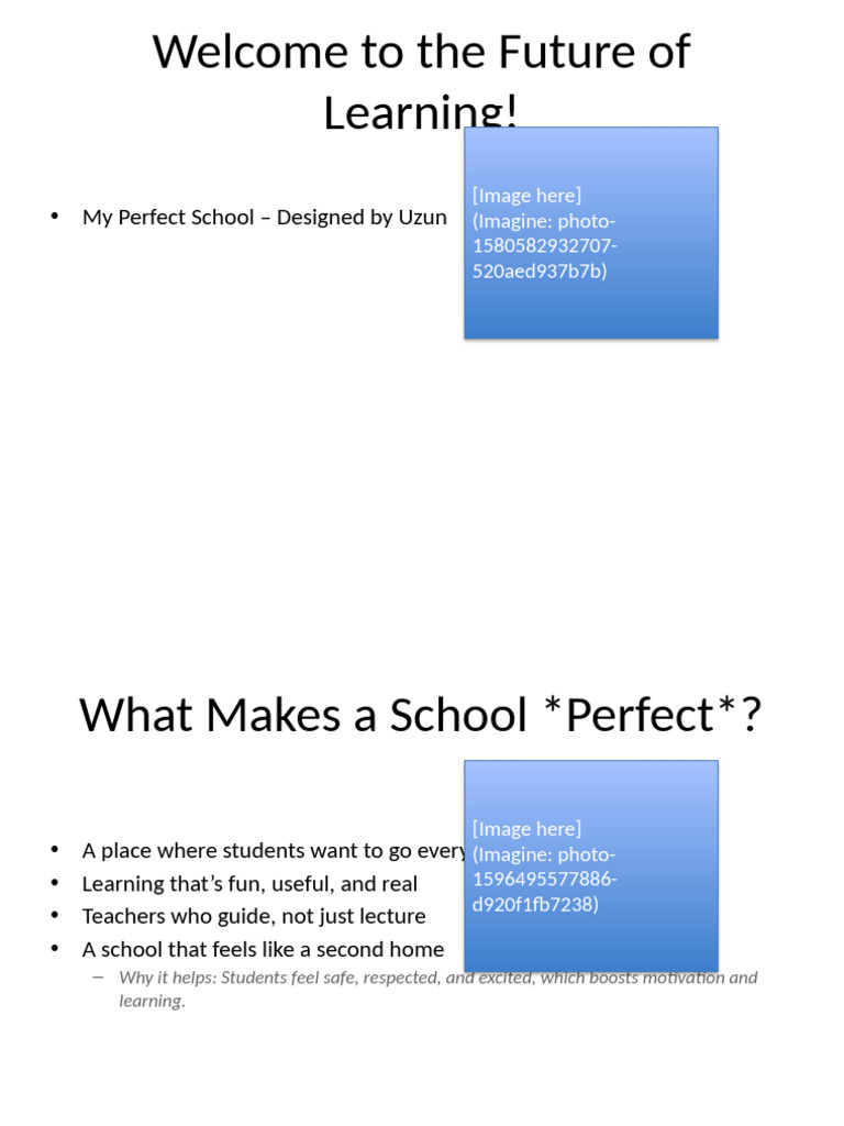 My Perfect School Vision | PDF | Learning | Psychology