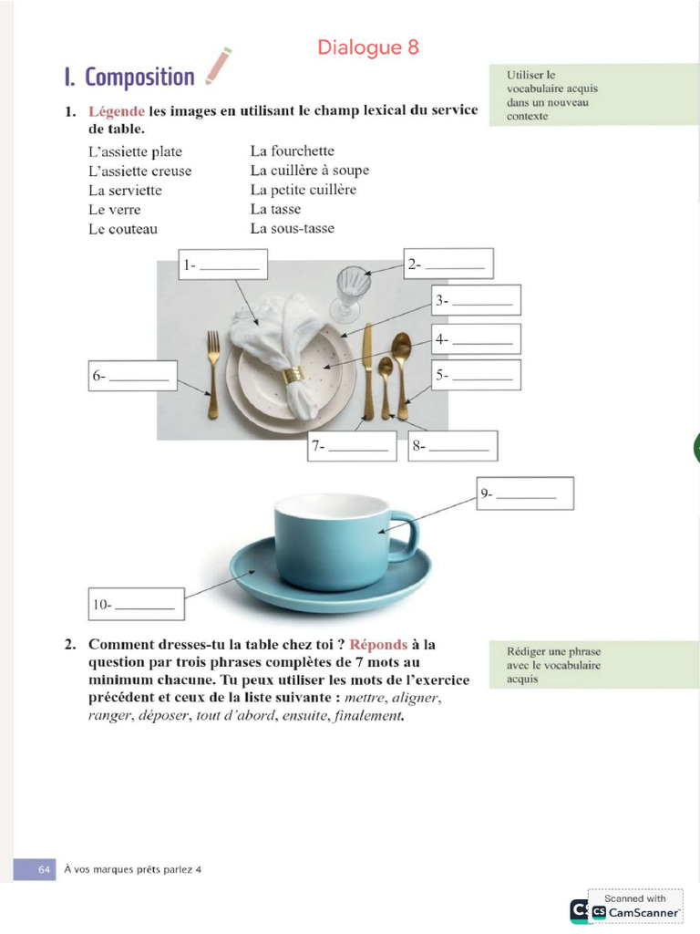 French Composition Dialogue (8,9) | PDF