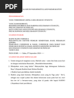 Teks MC Rapat Pleno Pemilu 2024 | PDF