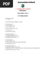 Grade 11 Pre Calculus Formula Sheet | PDF | Science | Teaching Mathematics