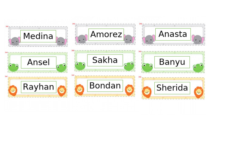 Boy Name Tag | PDF