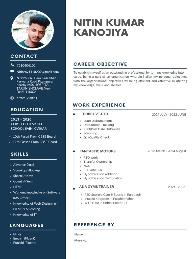 Nitin CV | PDF