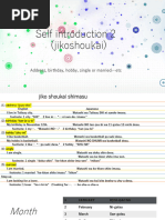 Jikoshoukai: Self-Introduction Guide | PDF | Japanese Language | Languages