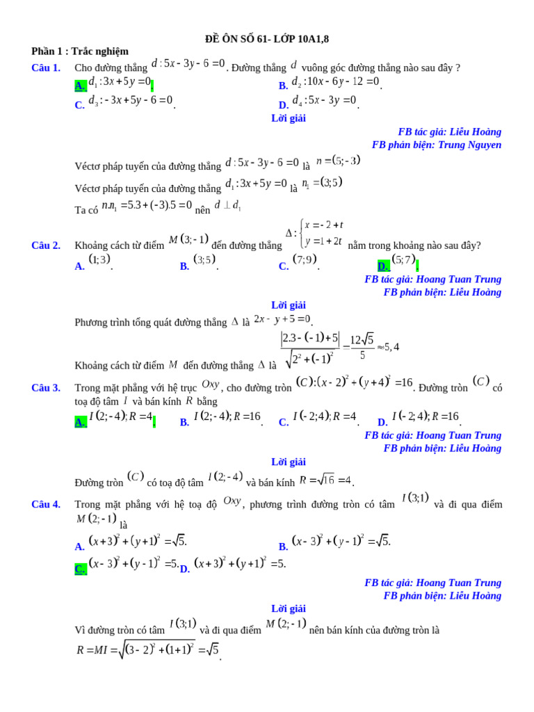 10A1,8-ĐỀ 61-DA | PDF