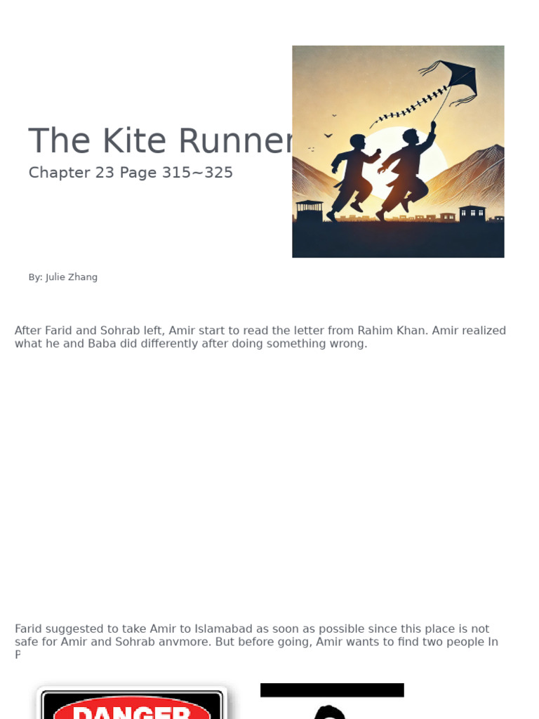 Journey to Islamabad in The Kite Runner | PDF