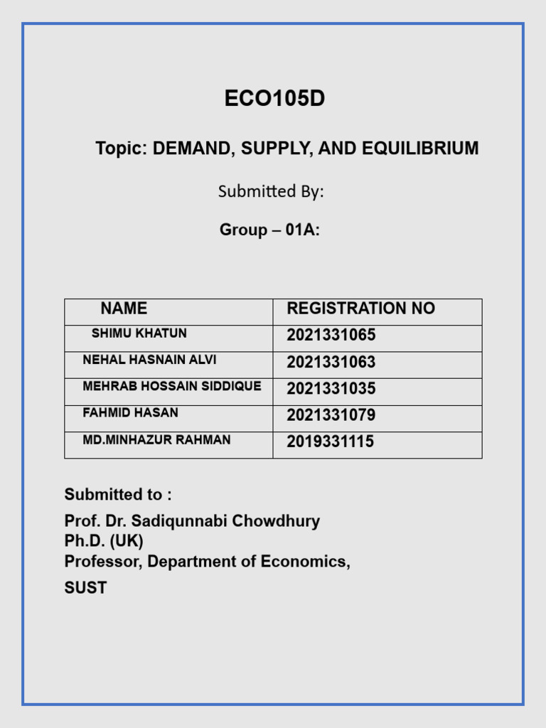 Assignment ch-1-G1A | PDF | Demand | Economics