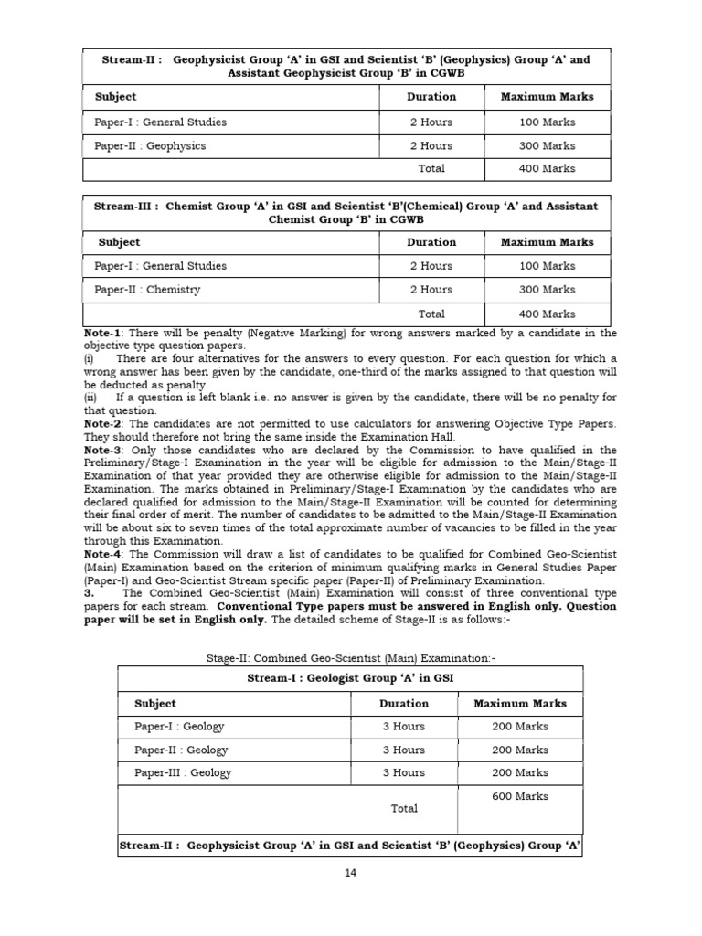 Notification-UPSC-CGS-2025-14 | PDF | Physical Sciences
