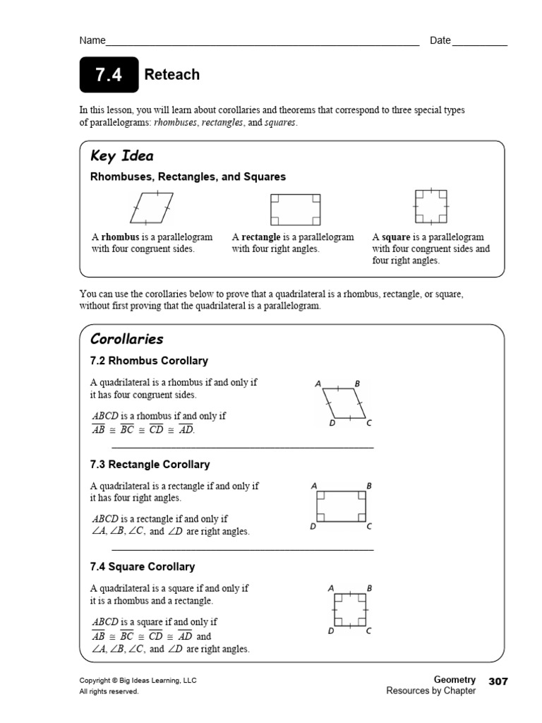 Kami Export - Sophia Chee - 7.4 Reteach & Puzzle Time | PDF | Rectangle | Perpendicular